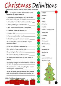 Fichas sobre la Navidad en inglés - Christmas' worksheets - MaestraTrend