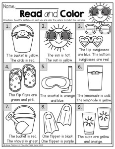 Summer worksheets - MaestraTrend